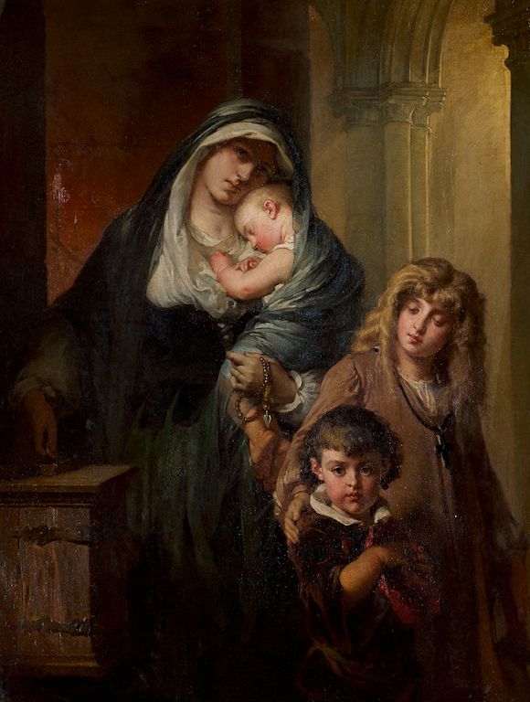 Bonhams : Edouard Louis Dubufe (French, 1820-1883) Le denier de la ...