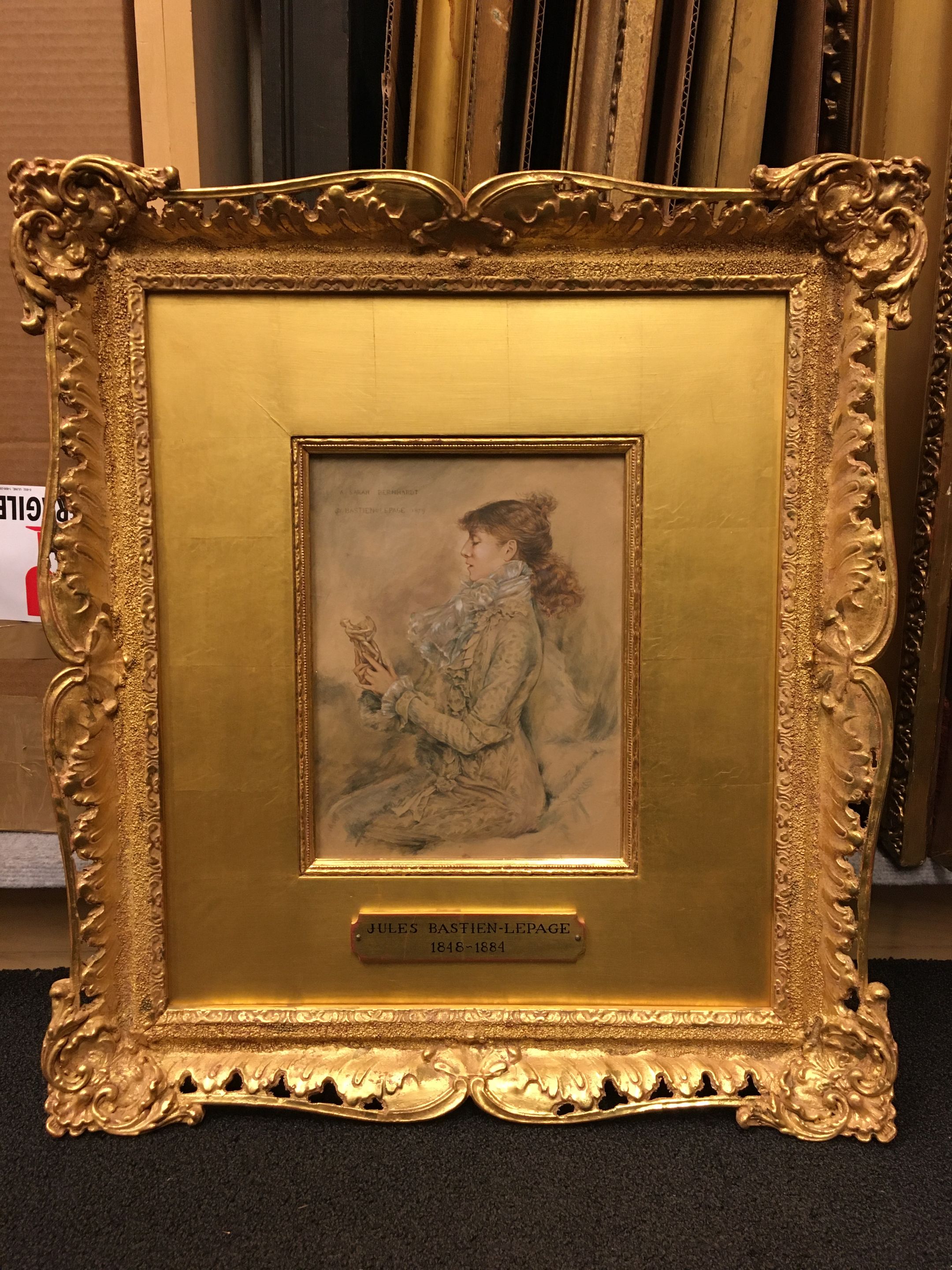 Prints Etchings & Engravings French School Original Late 1800s Framed ...