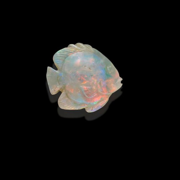 Bonhams : Carved Opal Fish