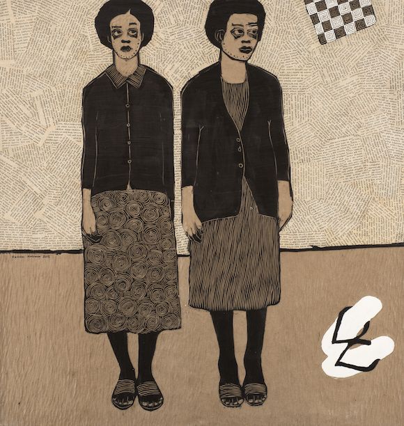 Bonhams : Ephrem Solomon (Ethiopian, born 1983) Untitled Life IV (2013 ...