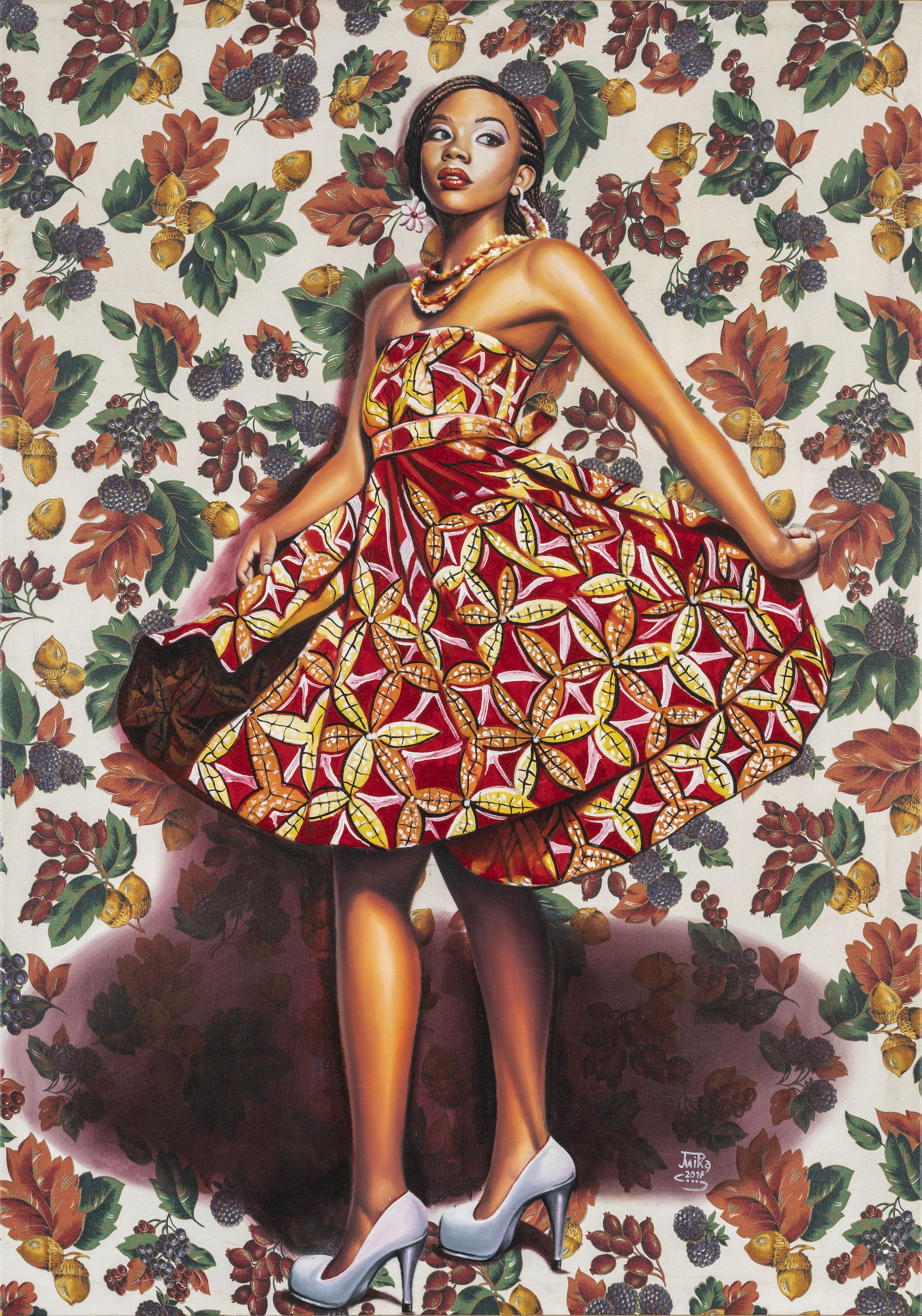 Bonhams : Jean-Paul Nsimba Mika (Democratic Republic of Congo, born 1980) The red dress