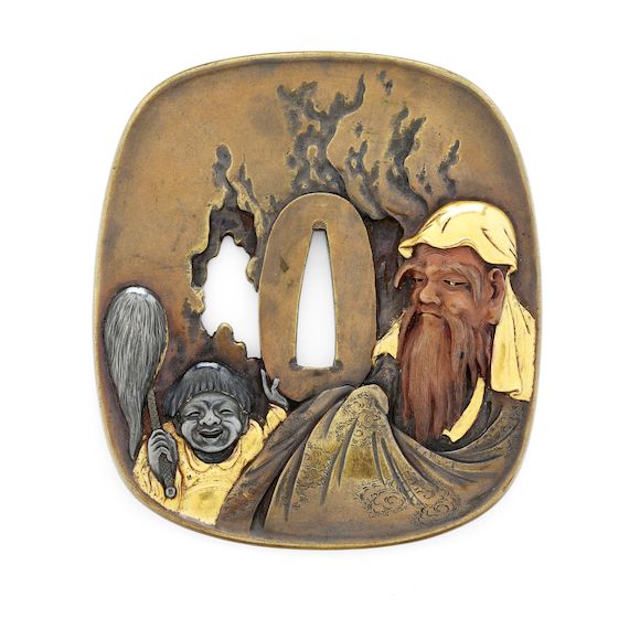 Bonhams : Morichika (active 19th century) A sentoku tsubaEdo period ...