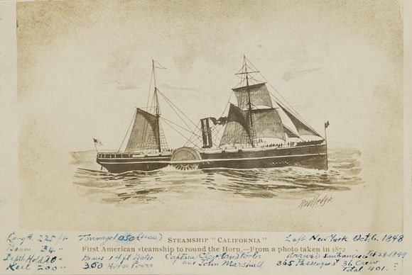 Bonhams : Steamship California. First Steamship Pioneers. [San ...