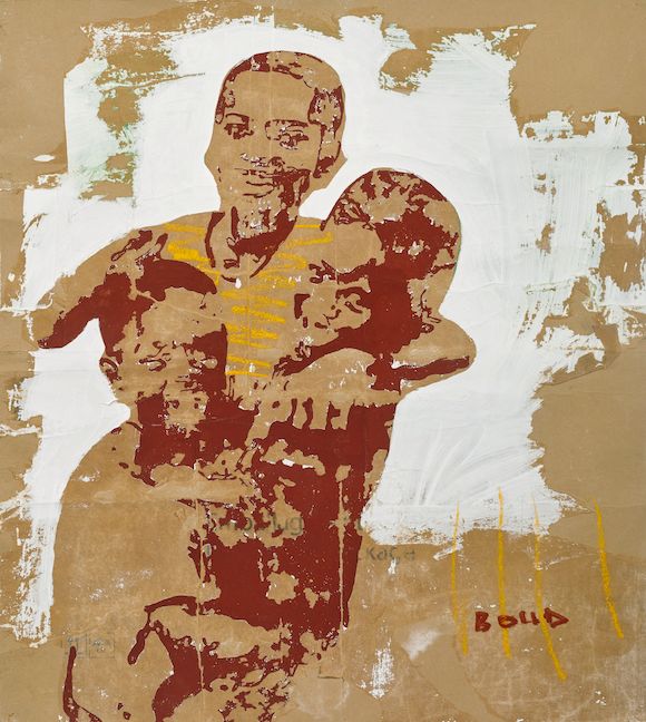 Bonhams : Armand Boua (Ivorian, born 1978) Three Abidjan street children