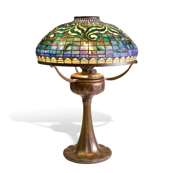 Bonhams : Tiffany Studios (1899-1930) Tyler Lampcirca 1900patinated ...