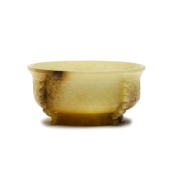 Bonhams : A carved jade bowl