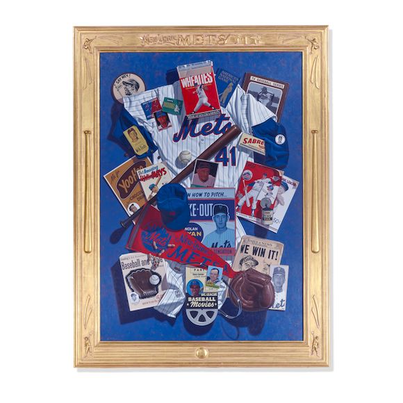 Bonhams : Gary Erbe (born 1944) Those Amazin' Mets 64 x 45in (162.6 x ...