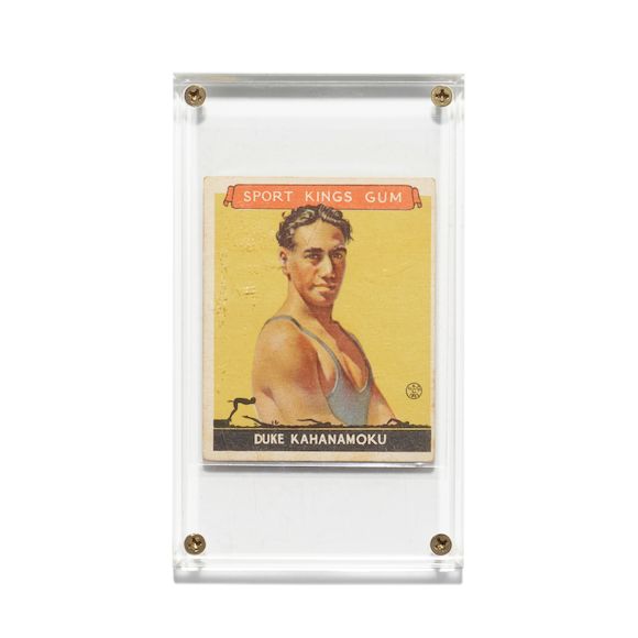 Bonhams : A Duke Kahanamoku "Sport Kings Gum" card No. 20 / DUKE ...
