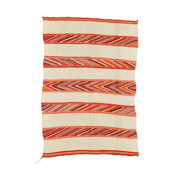 Bonhams : A Navajo transitional wedge-weave blanket