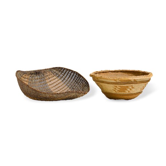 Bonhams : Two Western utilitarian baskets