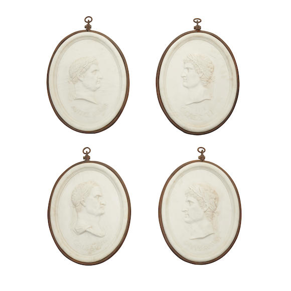 Bonhams A Set Of Four Roman Style Marble Portrait Busts Of Emperors