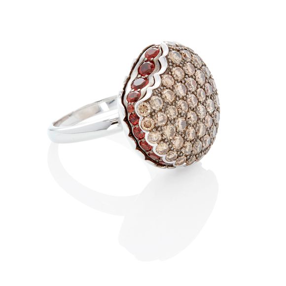 Bonhams : Boucheron: White Gold, Diamond and Garnet 'Tentation Macaron ...