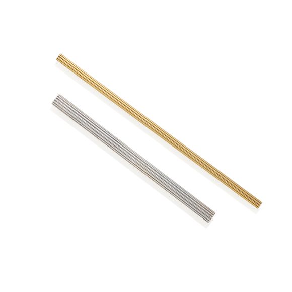 Bonhams : Tiffany & Co: Gold and Sterling Silver Drinking Straws