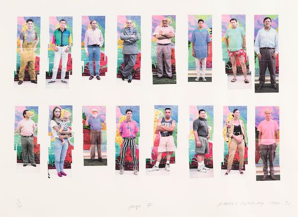 Bonhams : David Hockney (born 1937); L.A. Visitors, David Hockney Studios;