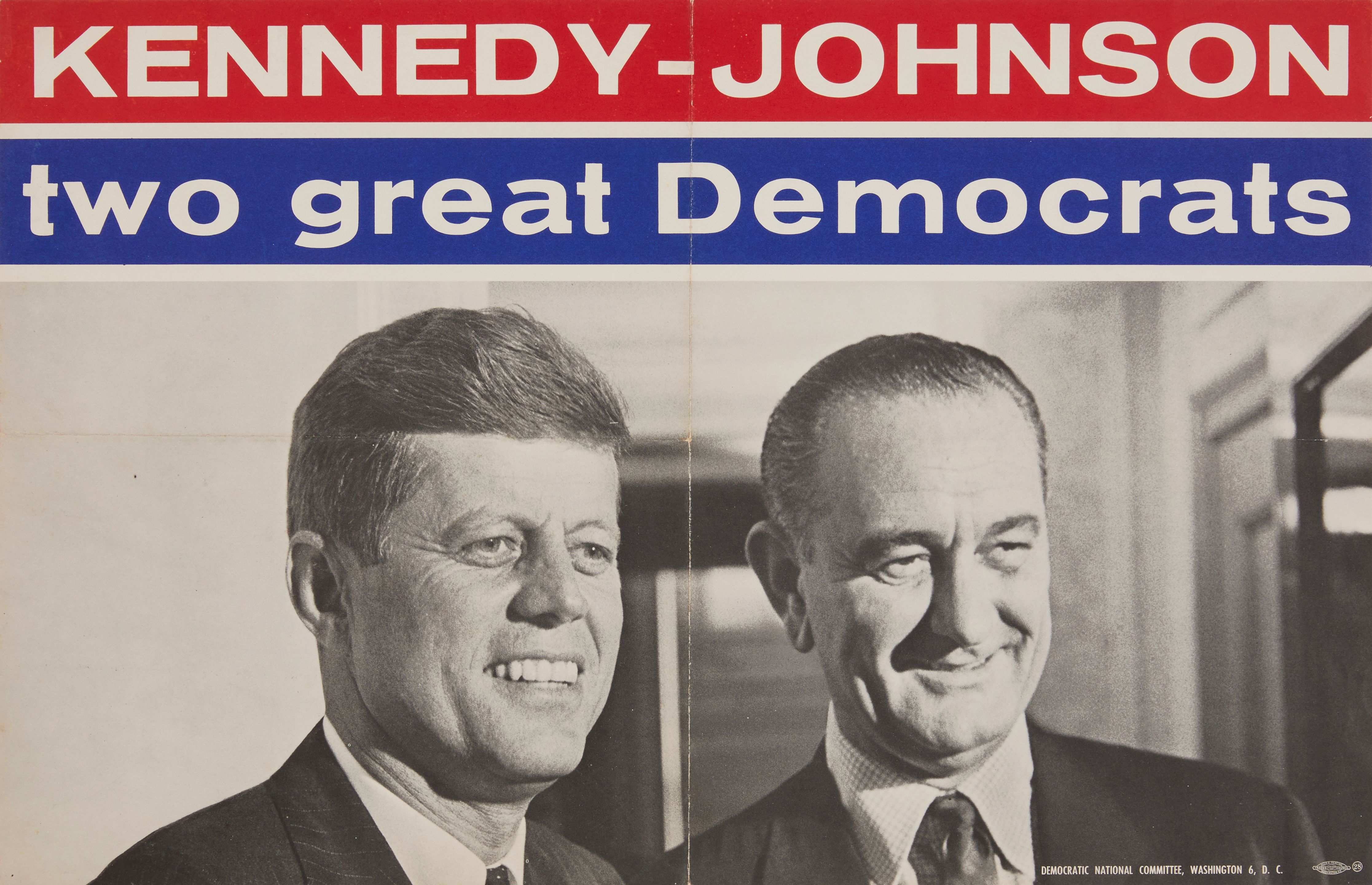 Bonhams : KENNEDY/JOHNSON CAMPAIGN POSTERS. A group of Kennedy/Johnson ...