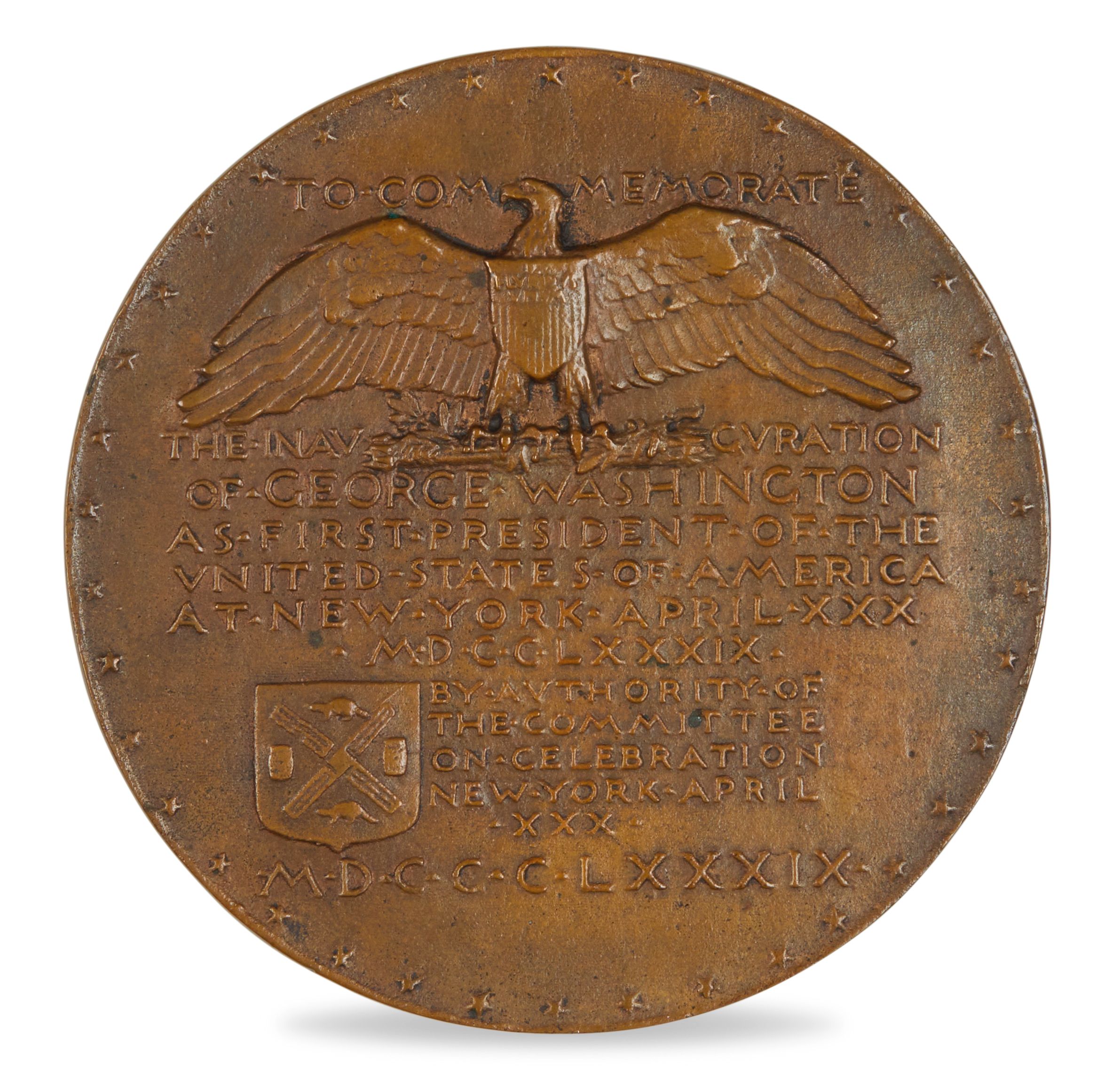 Bonhams : GEORGE WASHINGTON CENTENNIAL CELEBRATIONS, 1889. Two ...