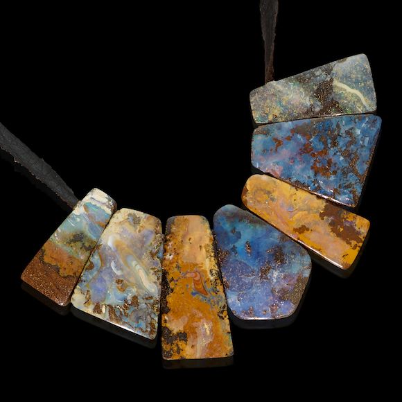 Bonhams : Boulder Opal Pendant Necklace