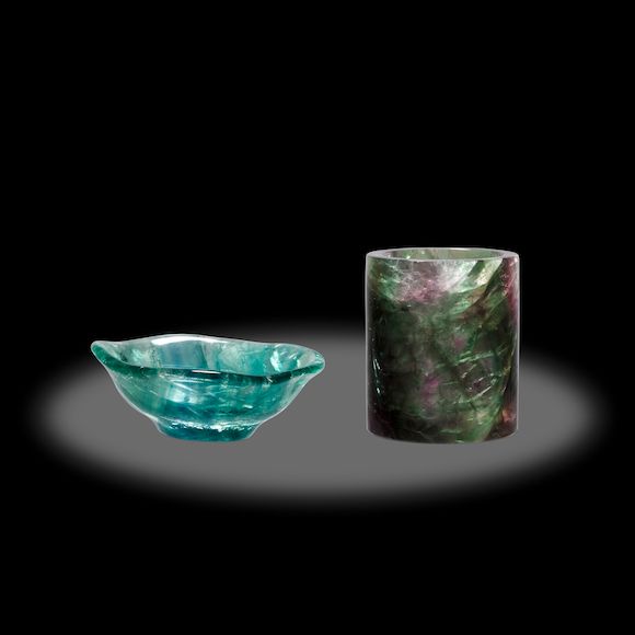 Bonhams : Fifteen Fluorite, Amethyst and Other Small Mineral Objects