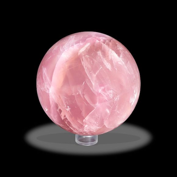 Bonhams : Quartz var. Rose Sphere