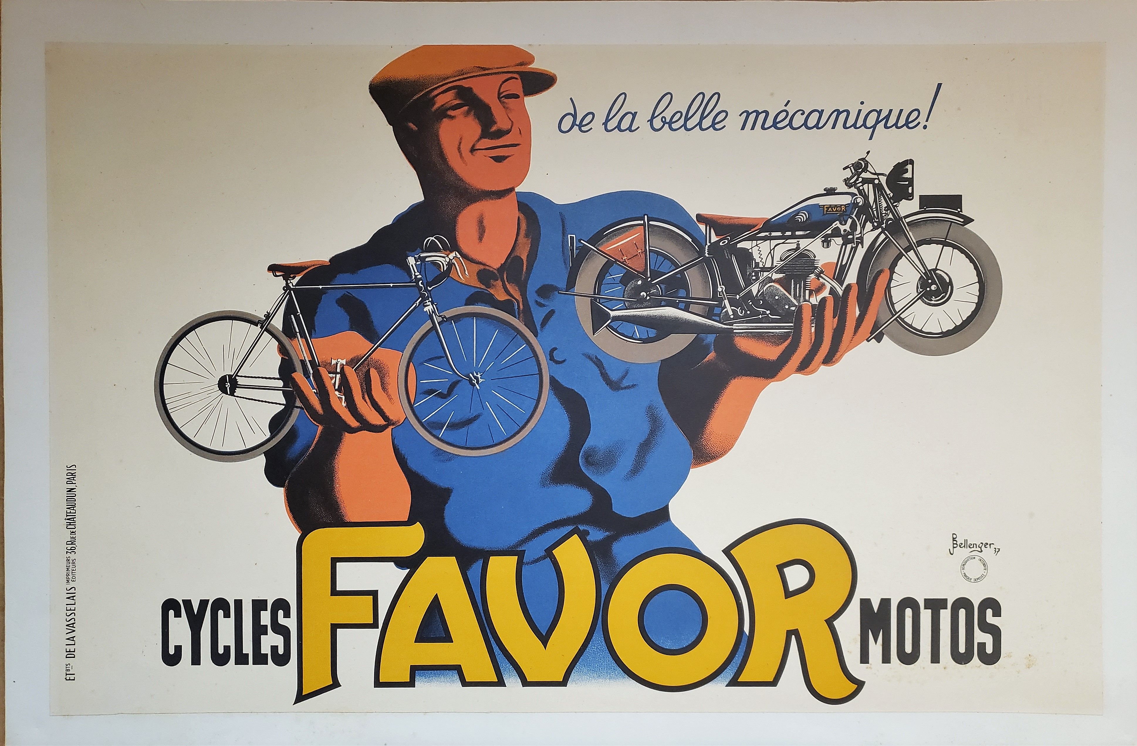 Bonhams Cars : A Cycles Favor Motos advertising poster