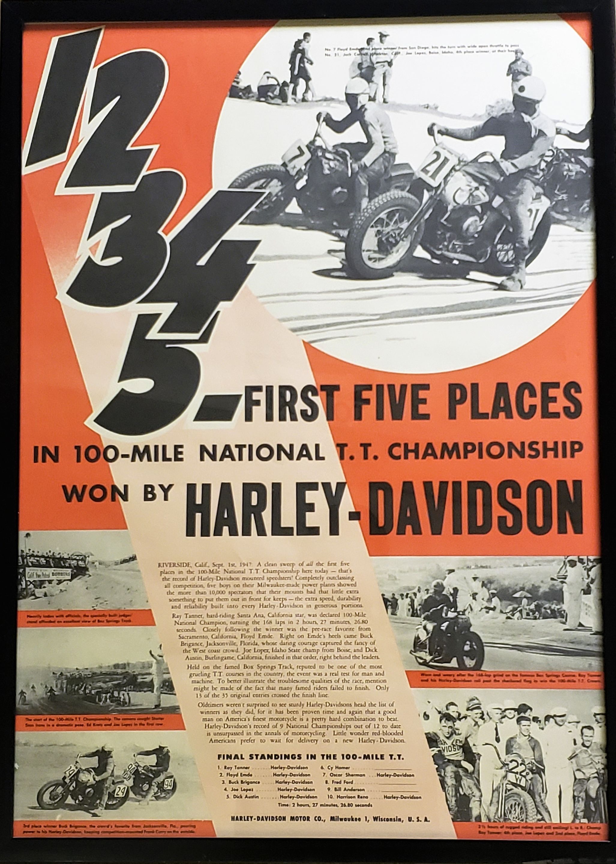 Bonhams Cars : Two Harley-Davidson posters ((2))