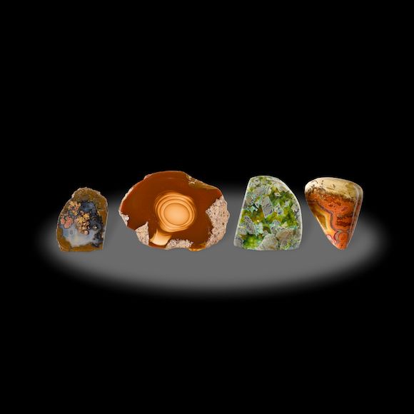 Bonhams : Four Polished American Minerals