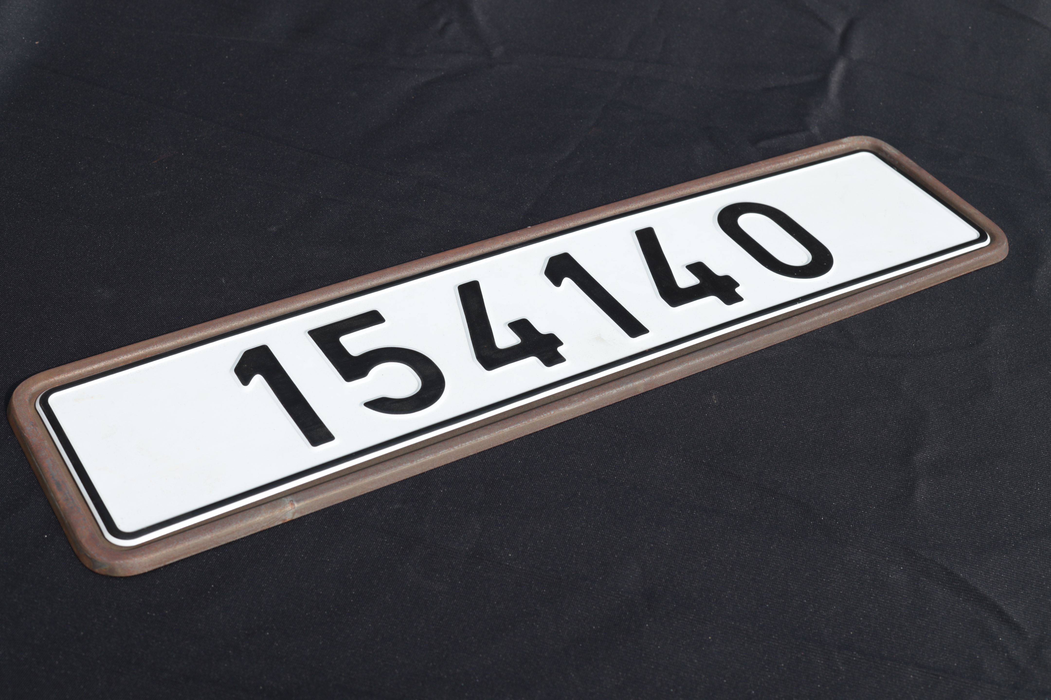 Bonhams Cars : A reproduction German license plate with mount