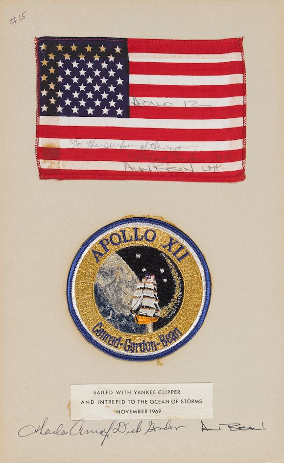 Bonhams : APOLLO 12 US FLAG FLOWN TO THE LUNAR SURFACE OLD GLORY IN THE ...