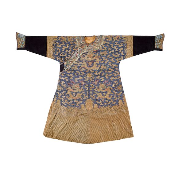 Bonhams : A fine KESI-woven silk DRAGON ROBE Late 18th/19th century