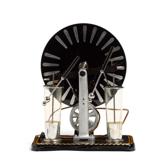 Bonhams : WIMSHURST INFLUENCE MACHINE Electrostatic generator, various ...