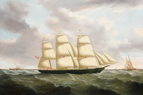 Bonhams : Joseph Heard (British, 1799-1859) T & J. Harrison's Iron Ship ...