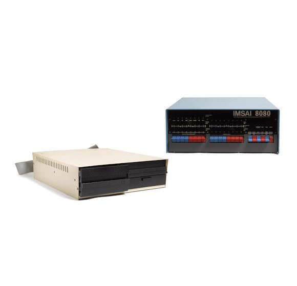 Bonhams : IMSAI 8080 8-bit microcomputer, c.1975, metal case with ...