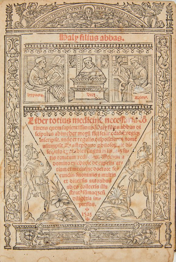 Bonhams : HALY ABBAS (ALI IBN Al-ABBAS AL-MAJUSI). C.930-994. Liber ...