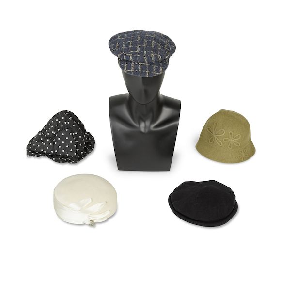 Bonhams : A Googoosh group of hats featured in photographic sessions ...