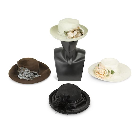 Bonhams : A Googoosh group of hats featured in photographic sessions