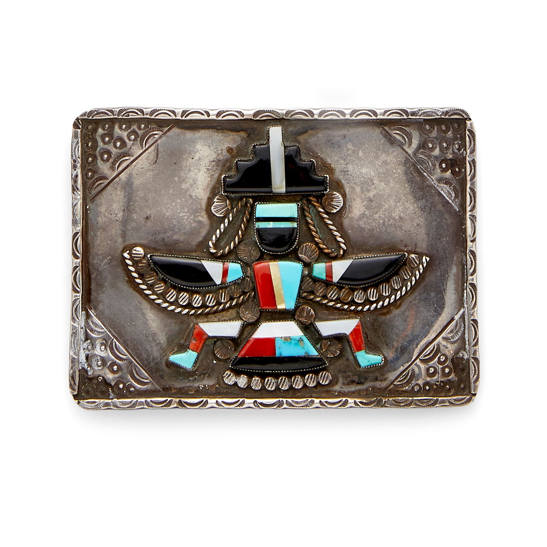 Bonhams : A Zuni belt buckle