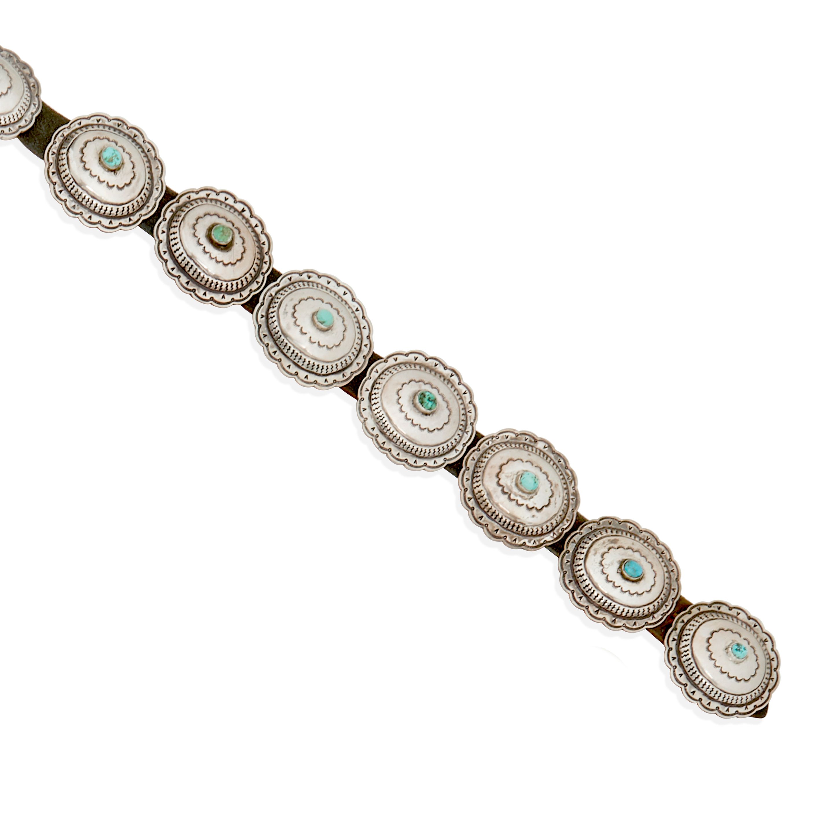 Bonhams : A Navajo concha belt