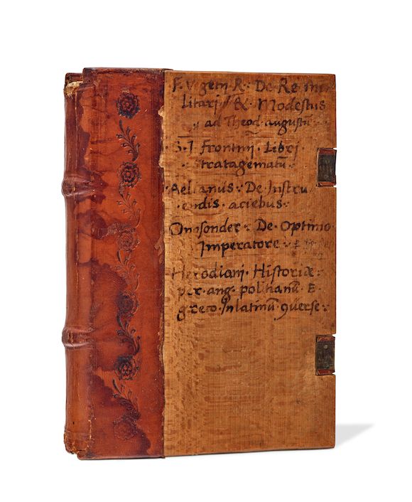 Bonhams : VEGETIUS RENATUS, FLAVIUS. ET AL. Scriptores rei militaris ...