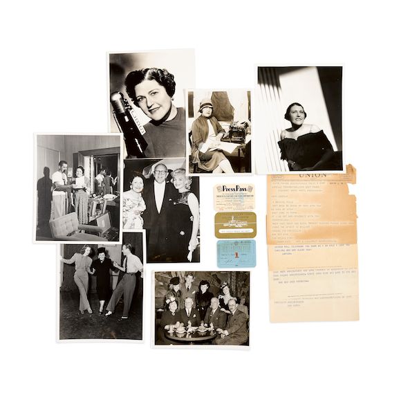 Bonhams : A Louella Parsons archive of vintage photographs, documents ...