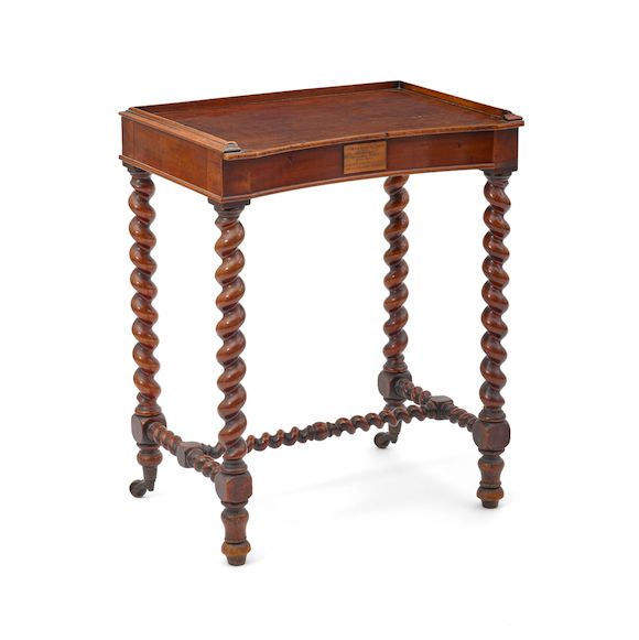 Bonhams : CHARLES DICKENS'S PROMPT TABLE. A mahogany occasional table ...