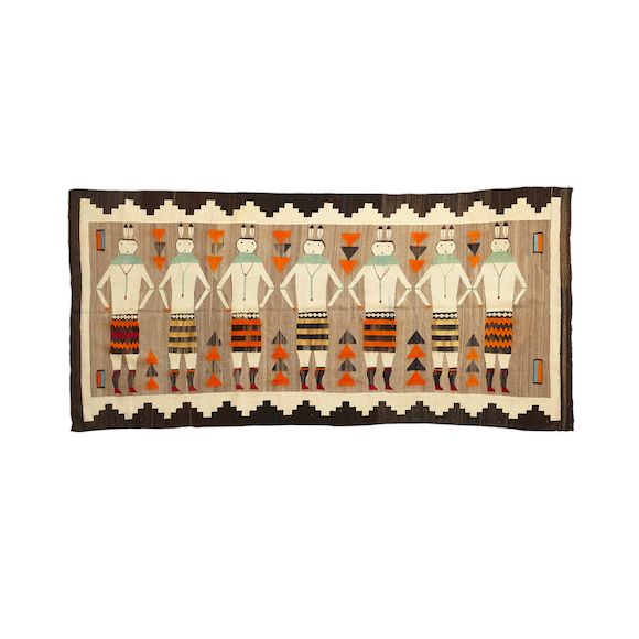 Bonhams : A Navajo Yeibichai rug