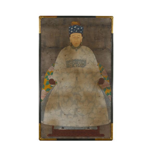 Bonhams : Anonymous (19th/20th century) An Ancestor Portrait of a Lady
