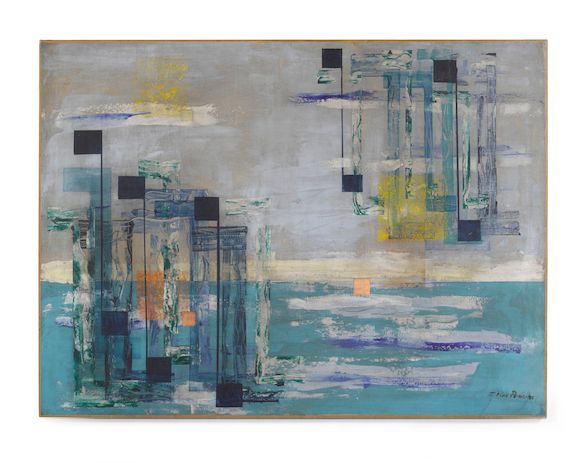 Bonhams : Irene Rice Pereira (1907-1971) Untitledoil on canvas, signed ...