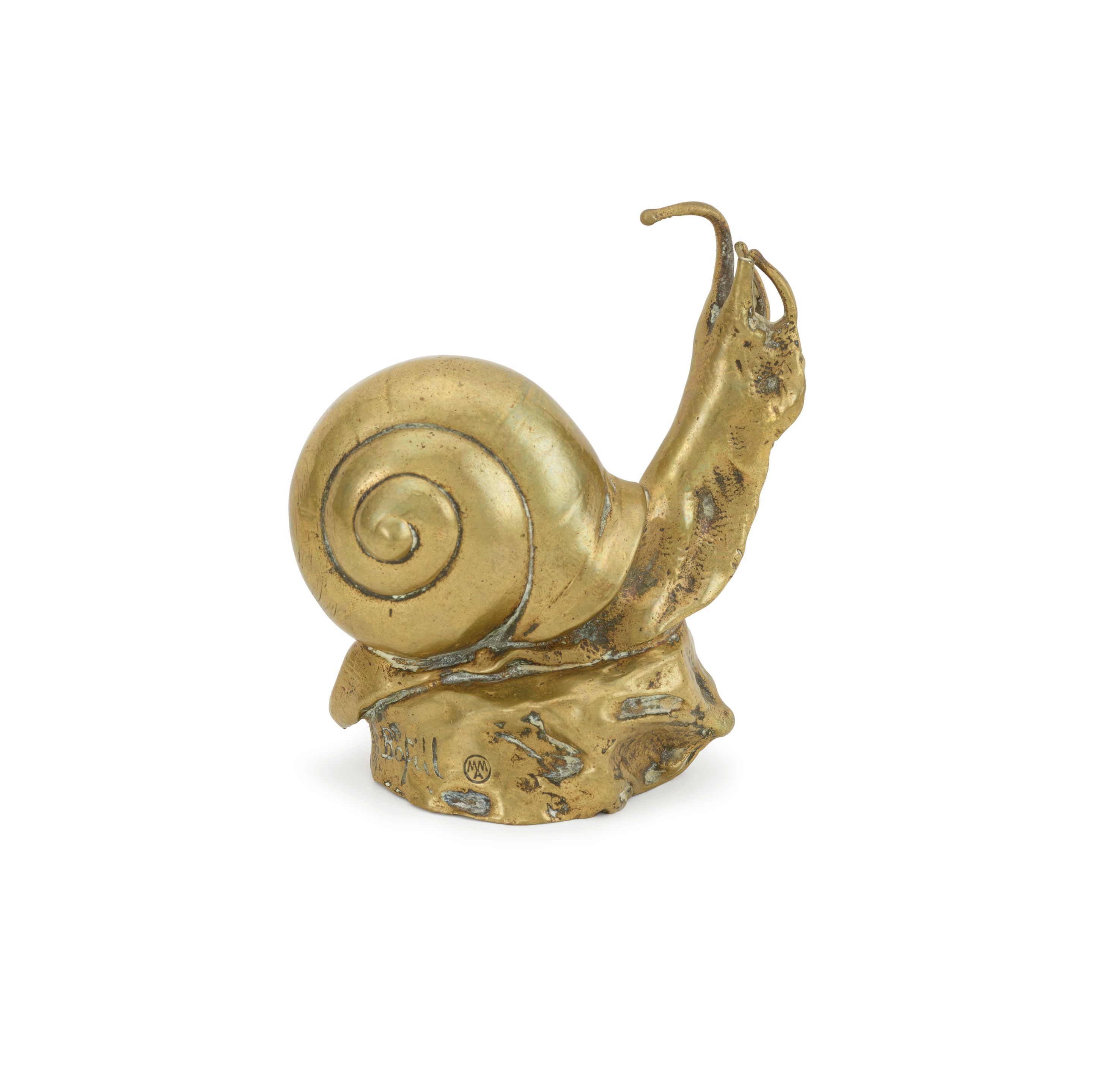 Bonhams Cars : A 'L'Escargot' mascot by Antoinne Bifill, French, 1920s,