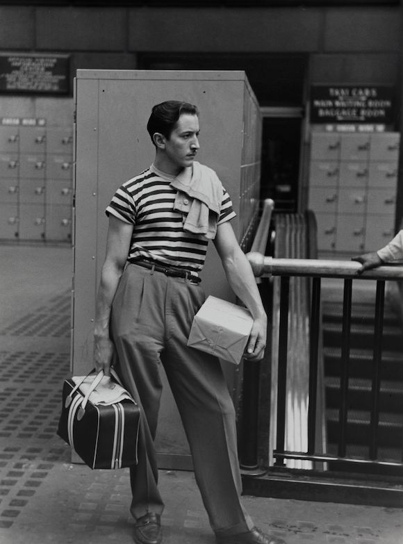 Bonhams : Ruth Orkin (1921-1985); David, Waiting for the Train at ...