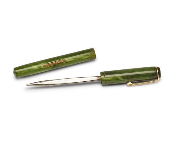 Bonhams : WORLD WAR II: AN OSS DUMMY "OTTAWA" FOUNTAIN PEN/DAGGER A ...