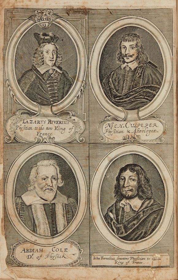 Bonhams : RIVERIUS, LAZARUS. 1589-1655. CULPEPER, NICHOLAS. 1616-1654 ...