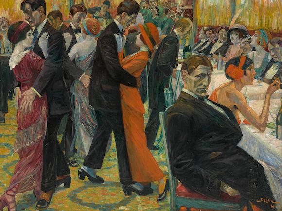 Bonhams : Gabriel Deluc (French, 1850-1916) Le cabaret 47 x 62 1/2in ...