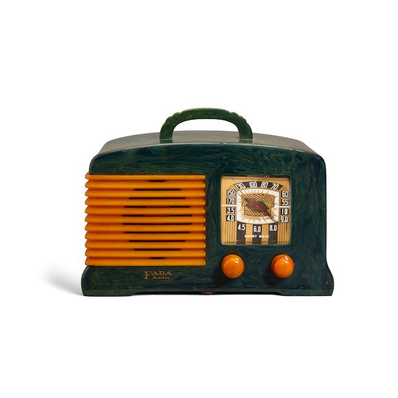 Bonhams : Fada L56 Radio1936blue and yellow catalinheight 6in (15cm ...