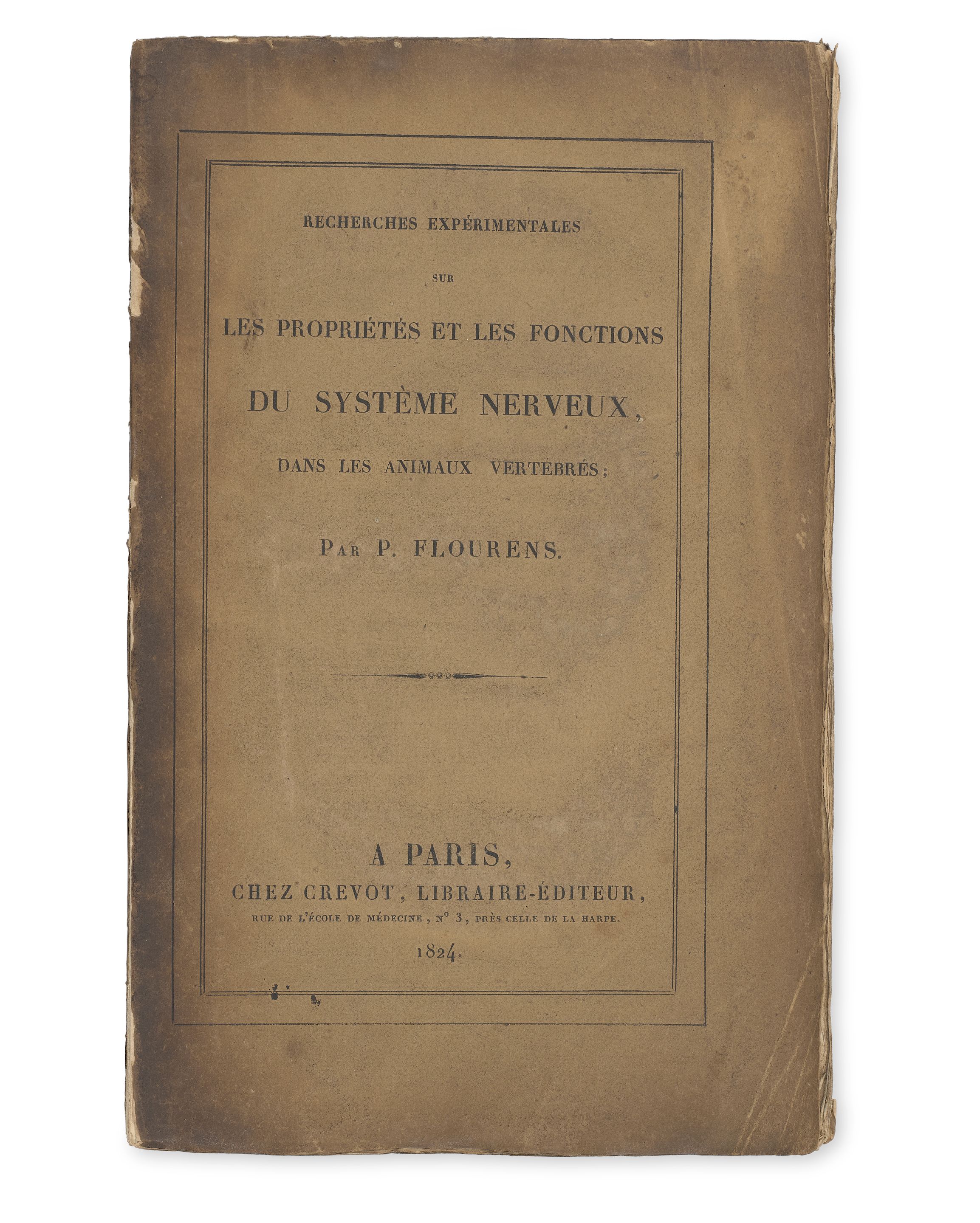 Bonhams : FLOURENS, MARIE-JEAN-PIERRE. 1794-1867. Recherches ...